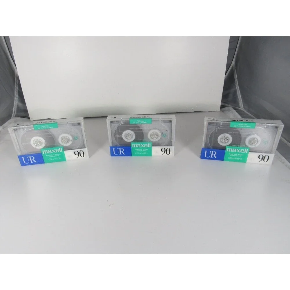 Media | Maxell Ur 9 Cassette Tape 135m 440ft Normal Iec Type I Lot Of 3 ...